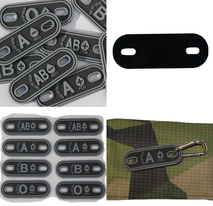 New Tac-Up Gear Blood Type PVC Tags | Popular Airsoft: Welcome To The ...