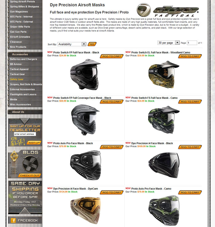 Dye Precision Masks at Airsoft Atlanta | Popular Airsoft: Welcome To ...