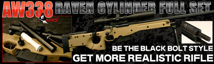 PDI Raven Cylinder Set For ARES AW338 | Popular Airsoft: Welcome To The ...