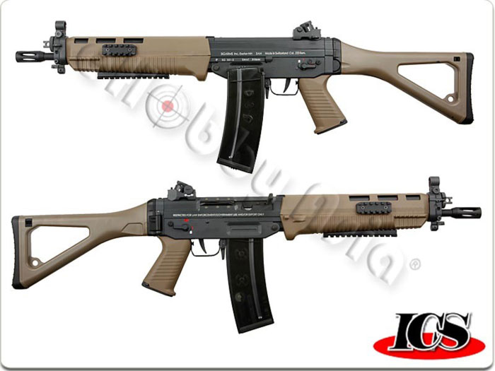 ICS SG551 SWAT AEG Dark Earth In Stock | Popular Airsoft