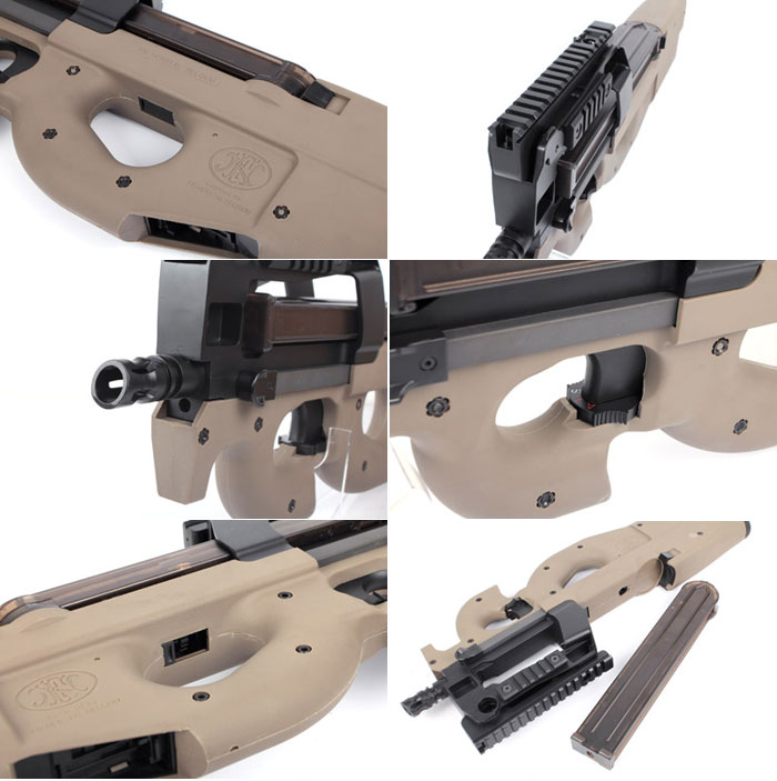 King Arms FN P90 Tactical In Black & Tan | Popular Airsoft: Welcome To ...