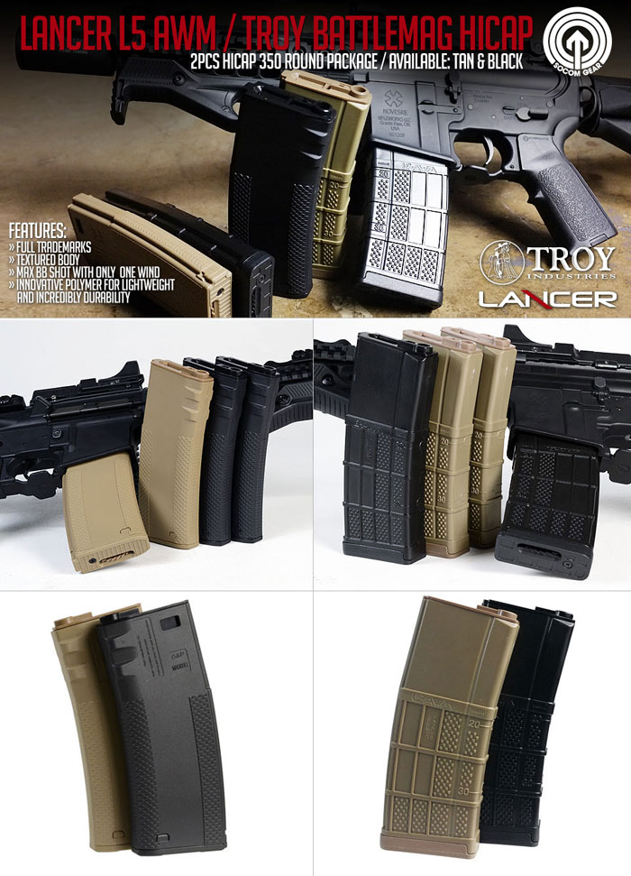 Lancer L5 AWM & Troy Battlemag Hicaps | Popular Airsoft: Welcome To The ...
