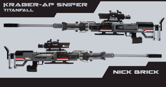 Someone Just Made A Full Size Titanfall Kraber-AP With LEGO | Popular ...