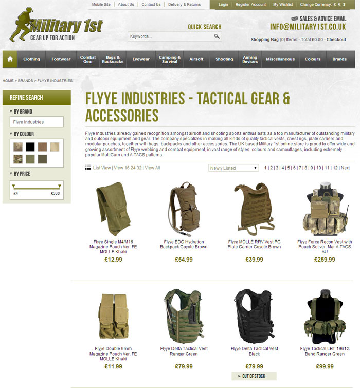 Flyye Products Back In Stock at Military1st | Popular Airsoft: Welcome ...