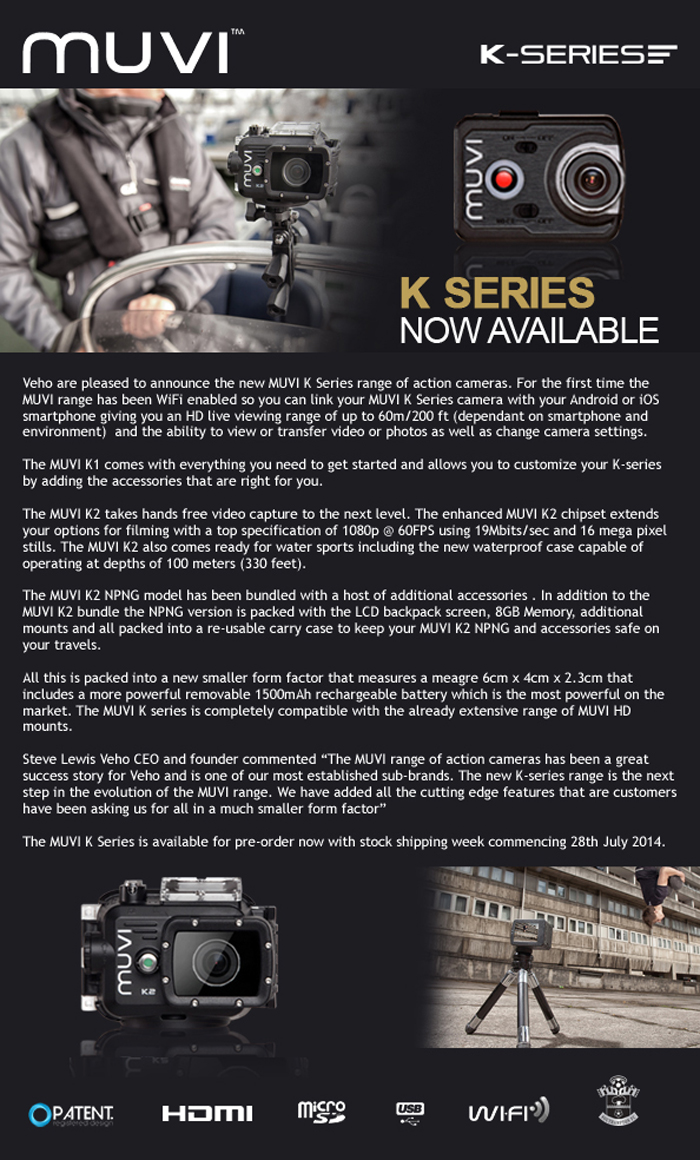 Veho MUVI K-Series HD Action Camera | Popular Airsoft: Welcome To The ...