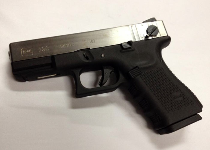 Glock 23C GBB Steel Slide Set Spotted | Popular Airsoft