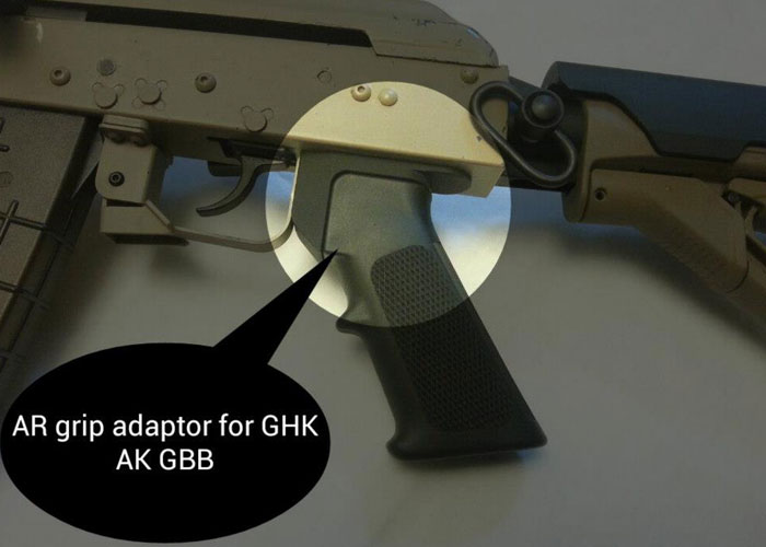 Angry Gun AR Grip GHK AK Adaptor | Popular Airsoft
