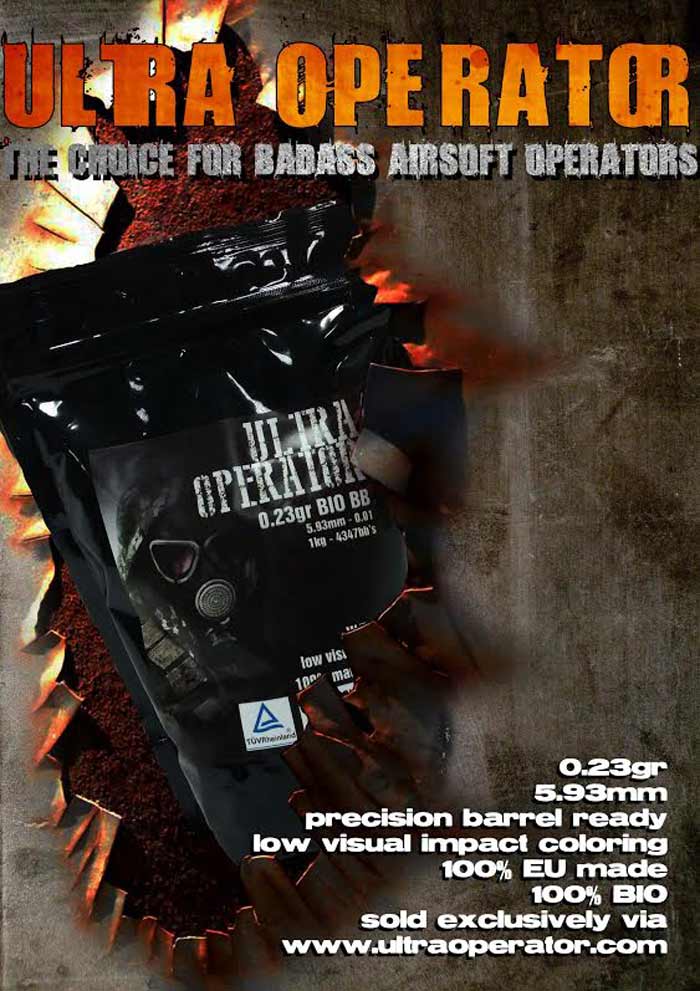 New Ultra Operator Badass 0.23 BioBBs | Popular Airsoft: Welcome To The Airsoft World