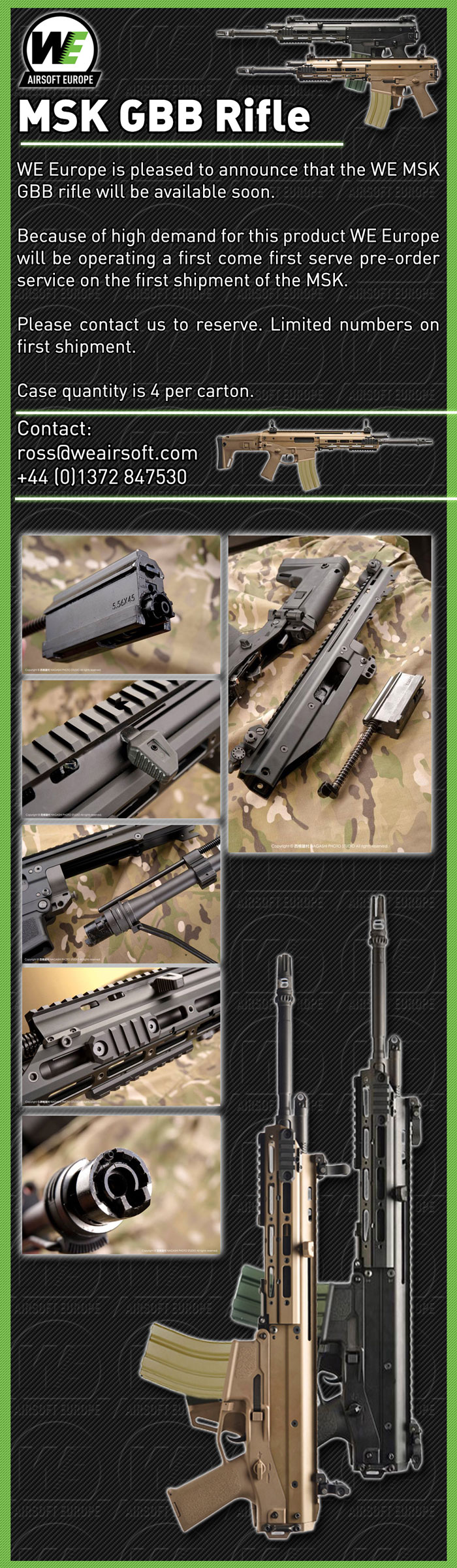 WE Europe Open Day & MSK Pre-Order | Popular Airsoft: Welcome To The ...