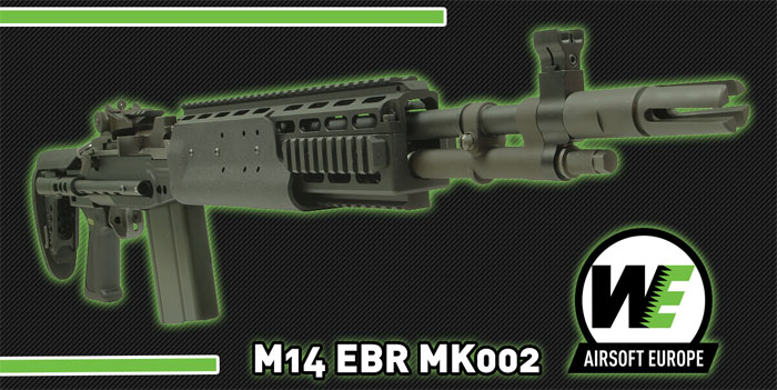 WE M14 EBR MK002 GBB In Stock | Popular Airsoft: Welcome To The Airsoft ...