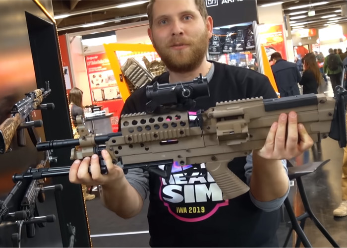 BB2K Airsoft At Gunfire IWA 2019 Booth: Raptor PKP Bullpup & M249 ...
