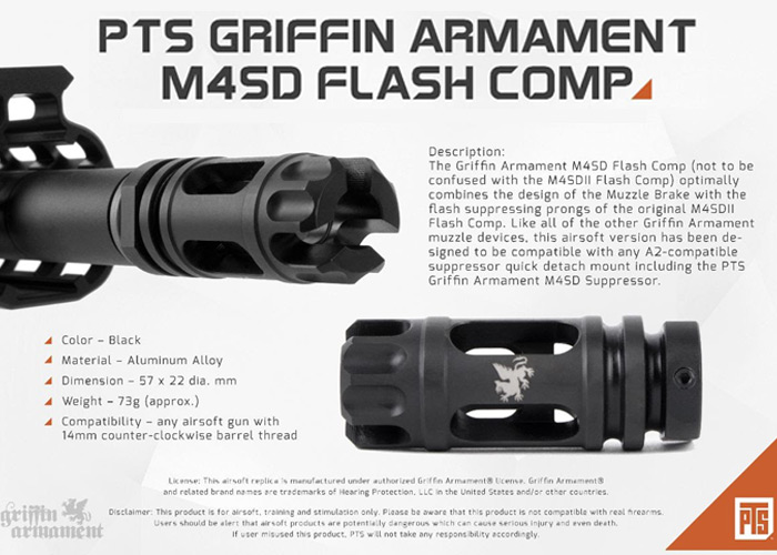 PTS Griffin Armament M4SD Flash Comp | Popular Airsoft: Welcome To The ...
