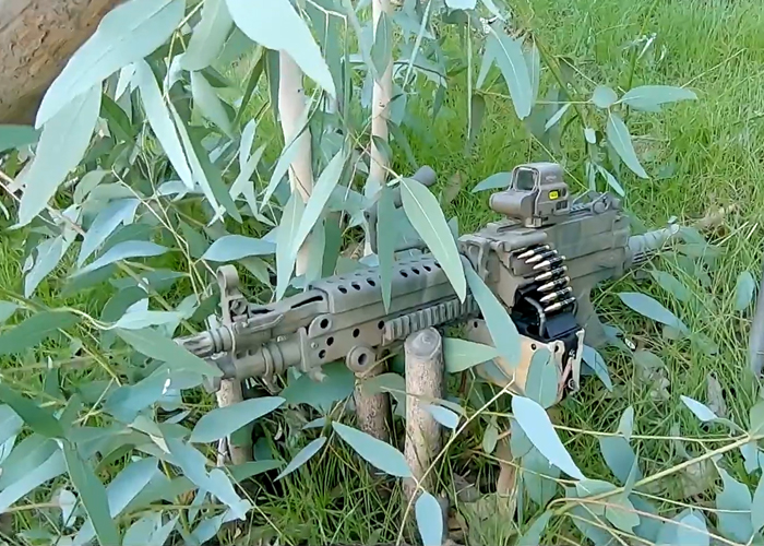 Airsoft M249 LMG In "Foliage Ambush" Camo | Popular Airsoft: Welcome To ...