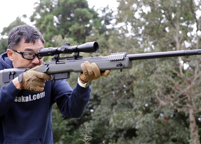 Mach Sakai With Tokyo Marui M40A5 Sniper Rifle | Popular Airsoft ...