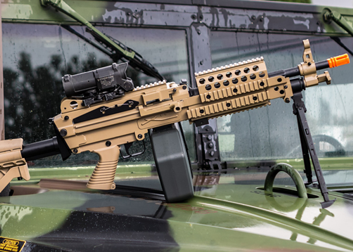 Evike.com: Cybergun FN M249 AEG In Tan | Popular Airsoft: Welcome To ...