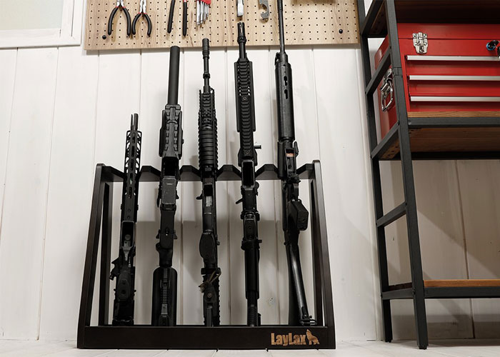 Laylax Satellite Wooded Gun Rack | Popular Airsoft: Welcome To The ...