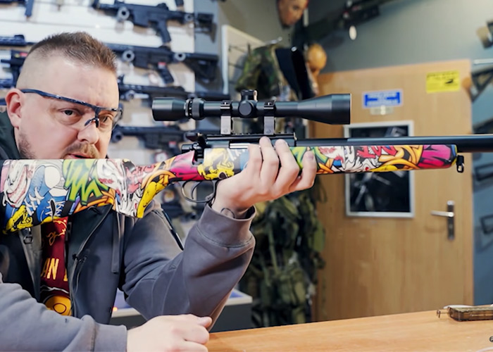 210 Graffiti Camo Sniper Rifle DB | Popular Airsoft: Welcome To The ...