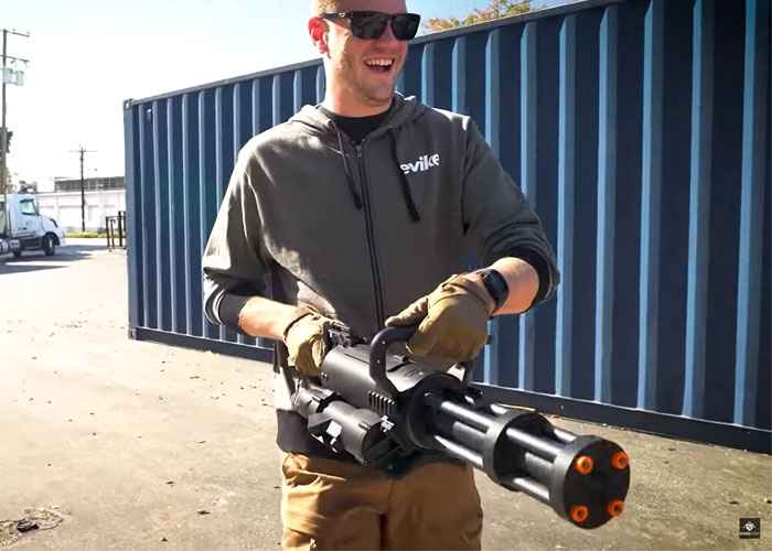 Classic Army M133 Mini Vulcan AEG Review By Evike.com | Popular Airsoft ...