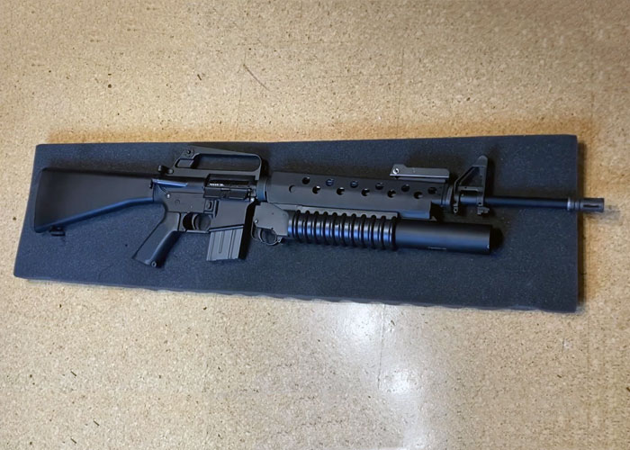 Custom Tokyo Marui Colt M16A1 Vietnam + M203 NGRS | Popular Airsoft ...