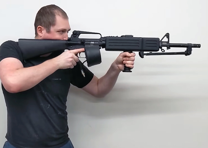 Custom Colt Model 750/Diemaco Gas Blowback LMG | Popular Airsoft ...