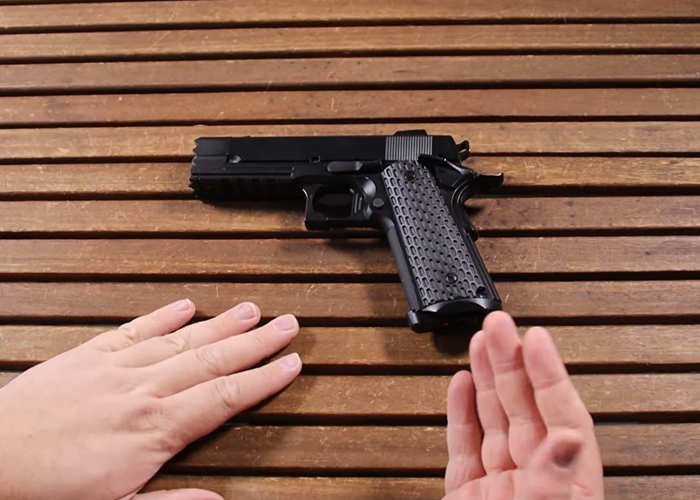 Timerzanov Airsoft: Golden Eagle Colt 1911 Strike Warrior GBB Pistol ...