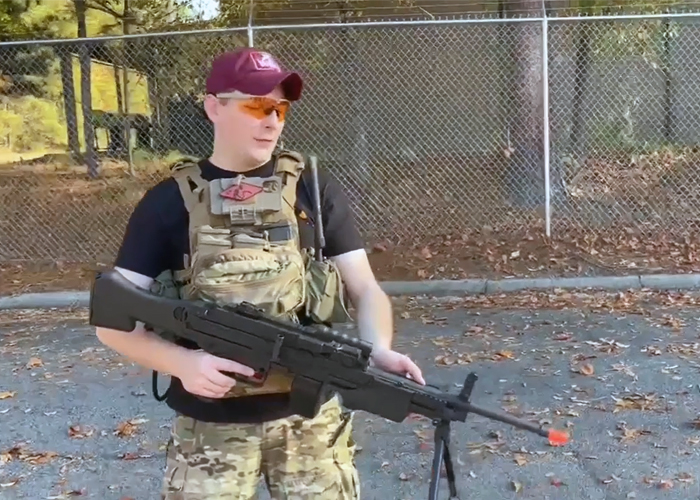 Airsoftjunkiez Custom HPA Elite Force MG4 LMG | Popular Airsoft ...