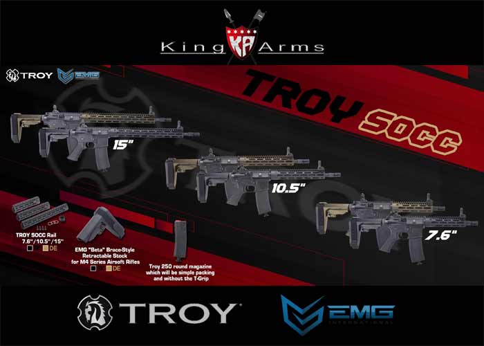 King Arms EMG Troy Industries Licensed SOCC Series | Popular Airsoft ...
