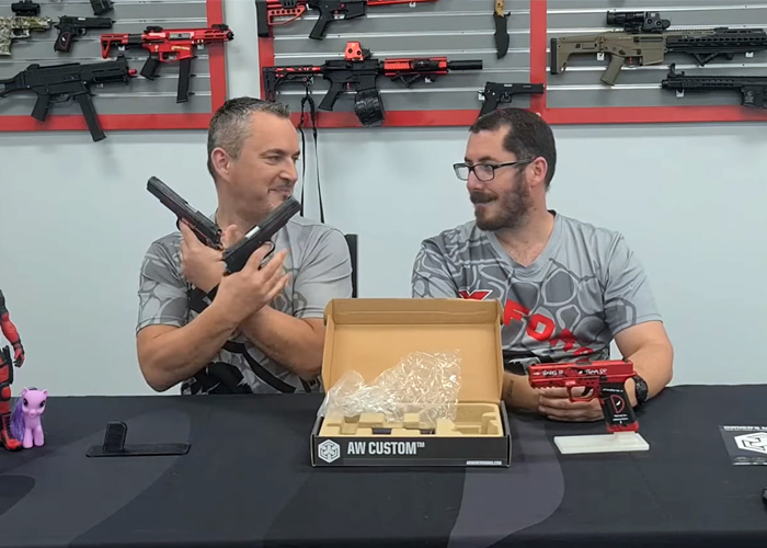 AW Custom NE2201 1911 Deadpool Gas Gel Blaster | Popular Airsoft ...