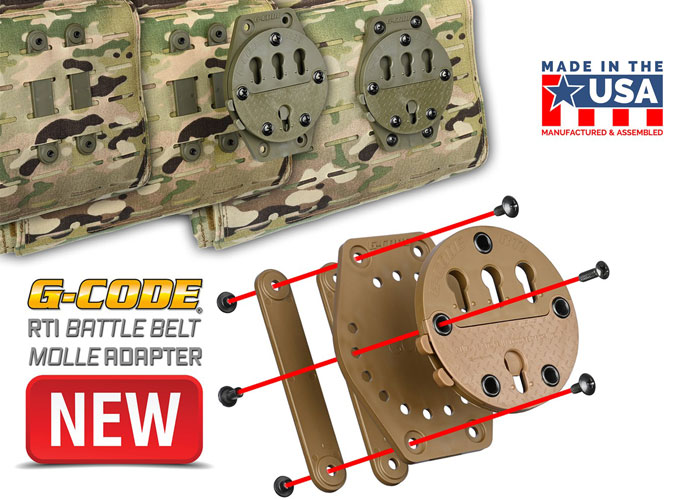 New G-Code RTI Battle Belt MOLLE Adapter At Tactical Holsters | Popular ...