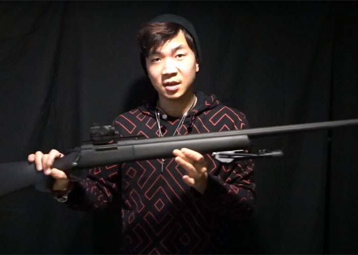 Magic Knives On The Raven Evolution SR24 Airsoft Sniper Rifle | Popular ...