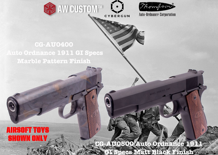 AW Custom Cybergun Auto Ordnance 1911 GBB Pistols | Popular Airsoft ...