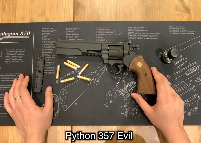 Jeff The Kid: King Arms Python 357 Evil Gas System Revolver | Popular ...