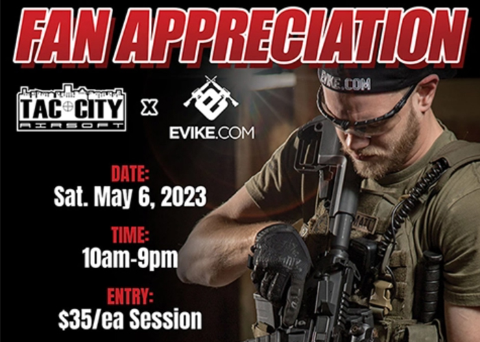 Tac City x Evike.com Fan Appreciation Day 6 May 2023 | Popular Airsoft ...