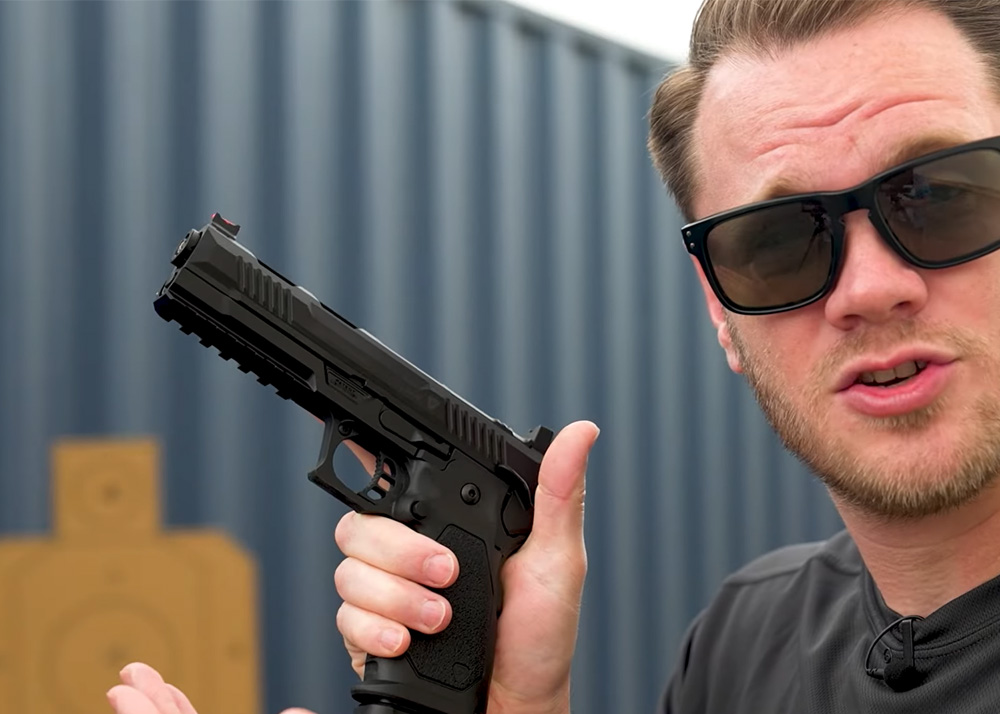 EMG Strike Industries Prototype 2K Alpha GBB Pistol Review | Popular ...
