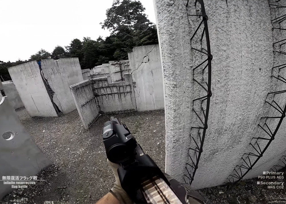 Tokyo Marui P90 PLUS AEG In Action At Fuji Forest Force | Popular ...