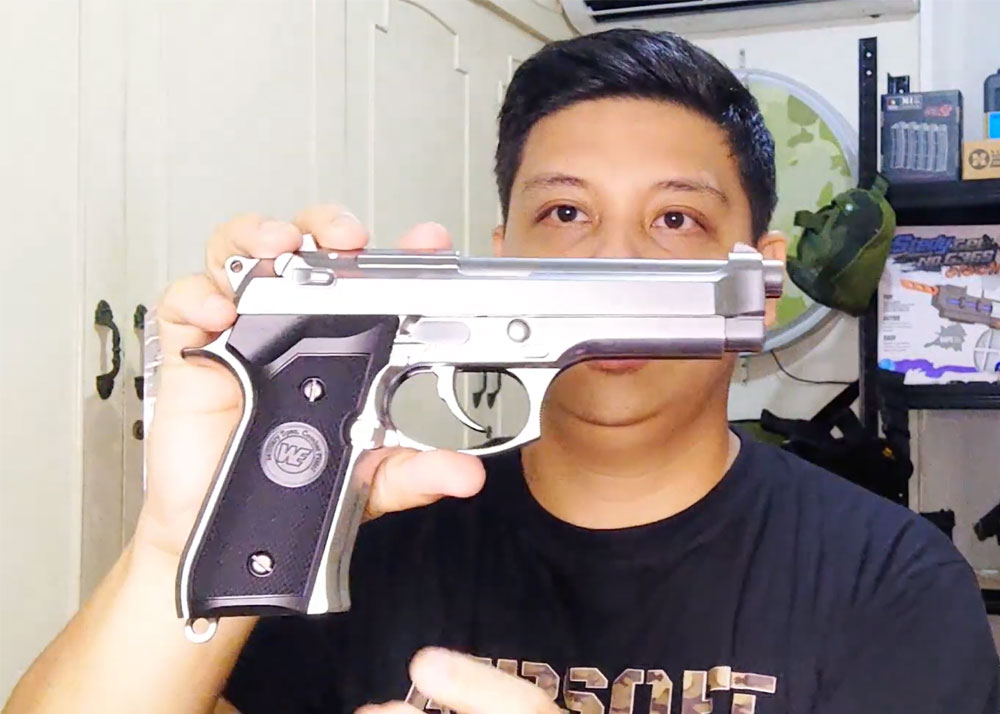 Airsoft Zeel Reviews The WE Airsoft M92 Beretta Silver GBB Pistol ...