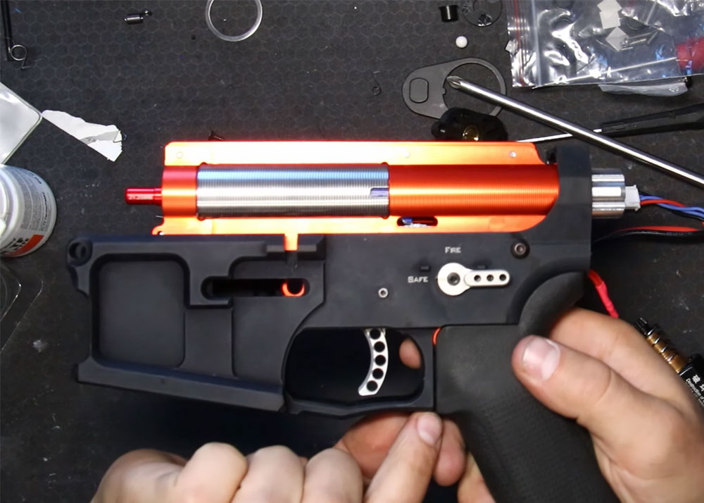 Custom Built Mancraft CNC Receiver M4 With V2 Gearbox AEG | Popular ...