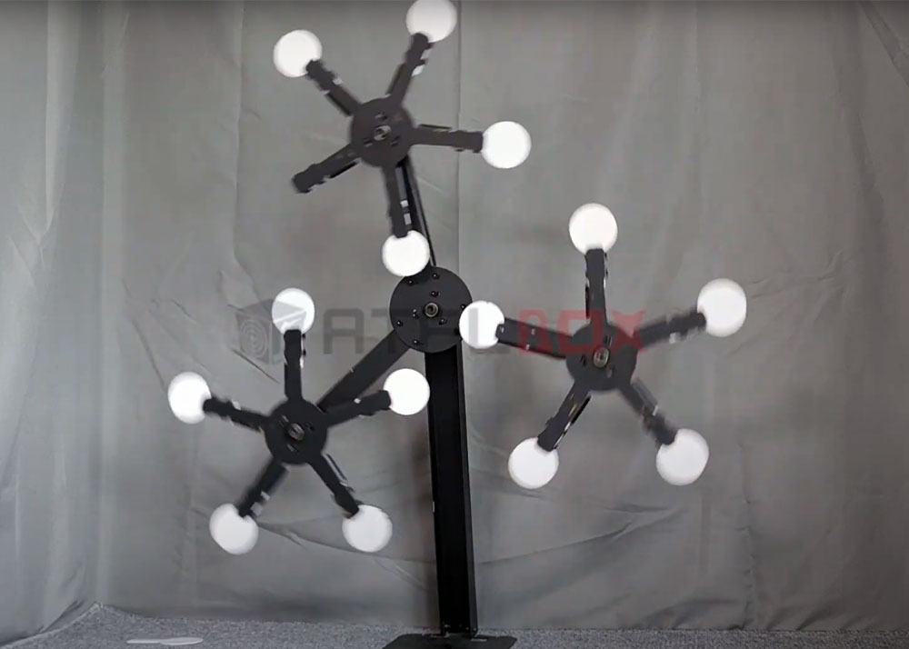 3 Star Rotating The Metal Shooting Target With 15 Steel Plates ...