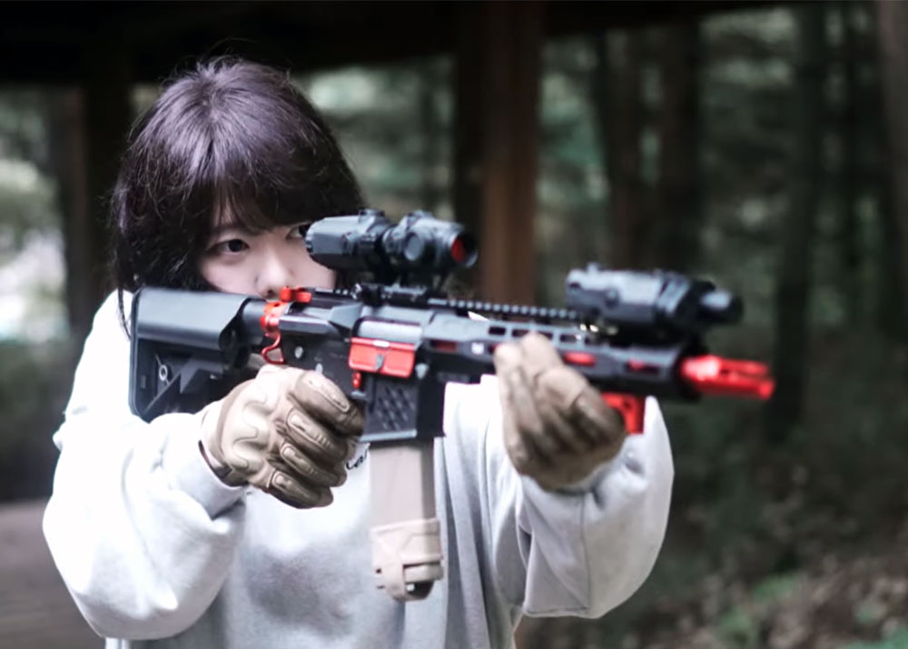 INF M4 Red Skeleton AEG Unboxing | Popular Airsoft: Welcome To The ...