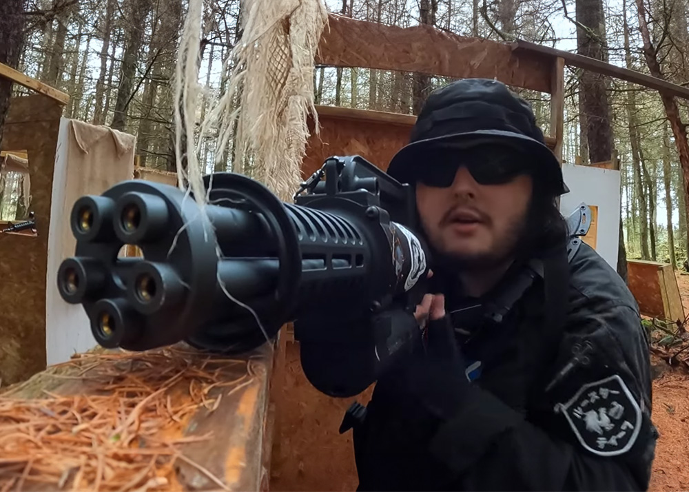 Well WE23 Rotary Minigun In Action At Section 8 | Popular Airsoft ...