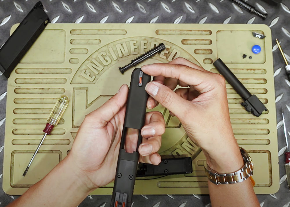 GHK G17 GEN5 MOS Fiber Optic Rear Sight Assembly | Popular Airsoft ...