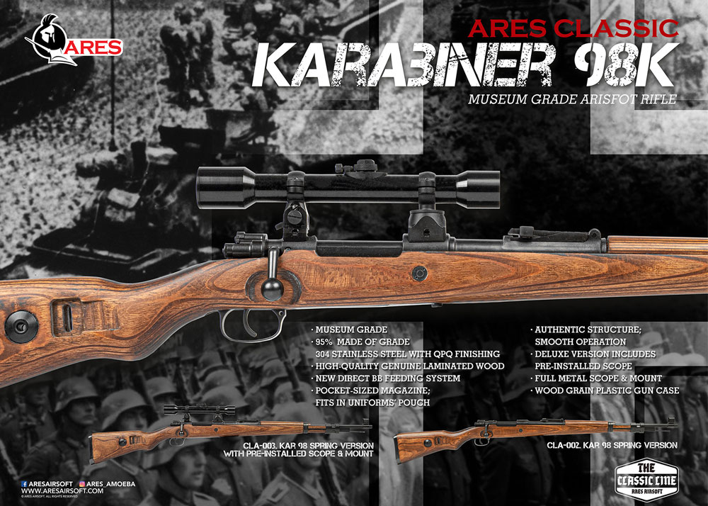 Ares Steel Karabiner 98K To Return | Popular Airsoft: Welcome To The Airsoft World