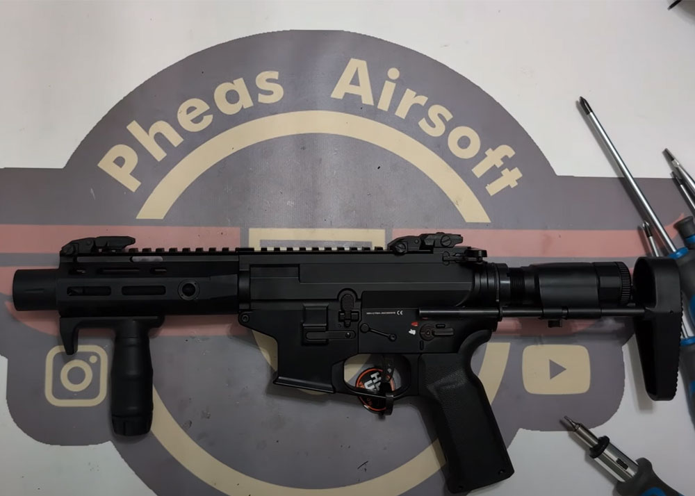 CYMA Platinum CM.106 AR-9 PDW Disassembly | Popular Airsoft: Welcome To The Airsoft World