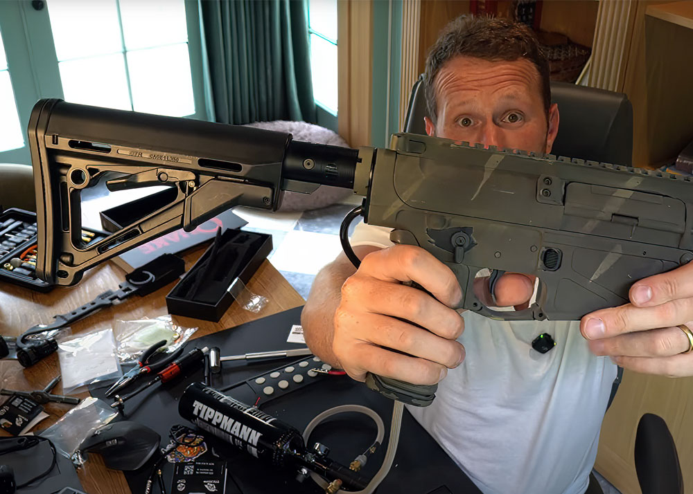 Installing The Quake Stock On The Wolverine MTW-308 | Popular Airsoft ...