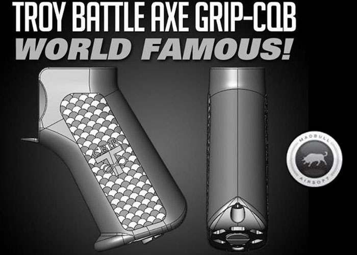 More On The MadBull Troy Battle Axe CQB Grip | Popular Airsoft: Welcome ...