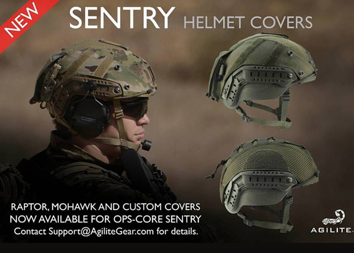 Agilite Ops Core SENTRY Helmets Covers | Popular Airsoft: Welcome To ...
