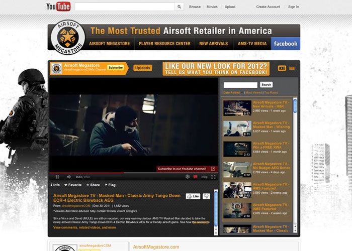 AMS YouTube Channel New Look | Popular Airsoft: Welcome To The Airsoft ...