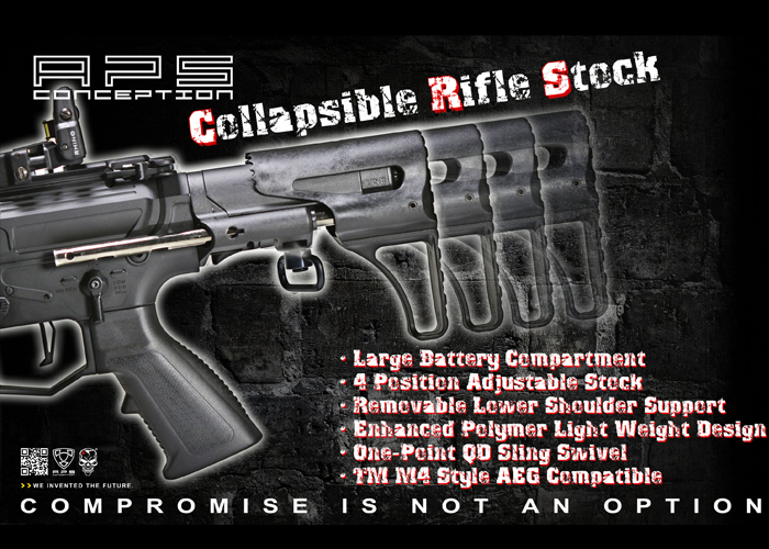 Collapsible Rifle Stock (CRS) From APS | Popular Airsoft: Welcome To ...