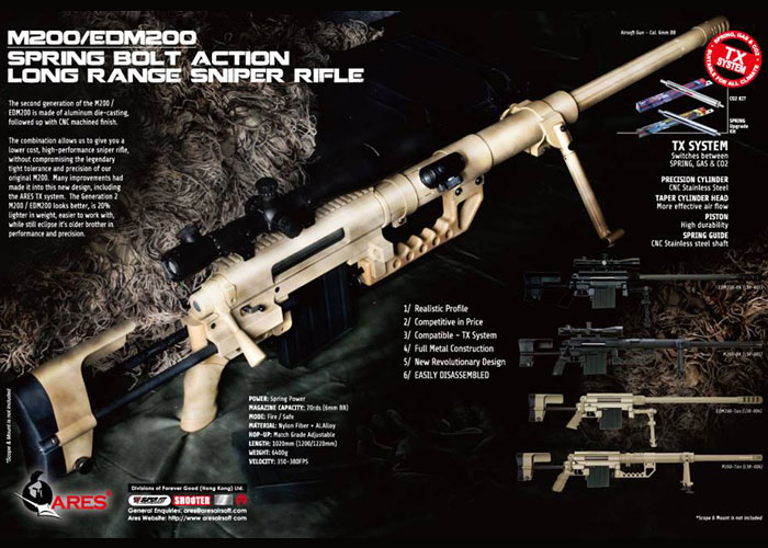 New Ares Cheytac M200 TX System | Popular Airsoft: Welcome To The ...