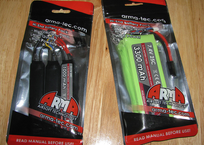 Arma Tech Li-Poly Battery Packs | Popular Airsoft: Welcome To The Airsoft World